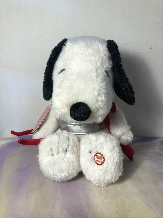 Vintage New With Tags Snoopy Animatronic Moving Peanuts Plush Snoopy Plush Stuffed Animal Etsy Canada