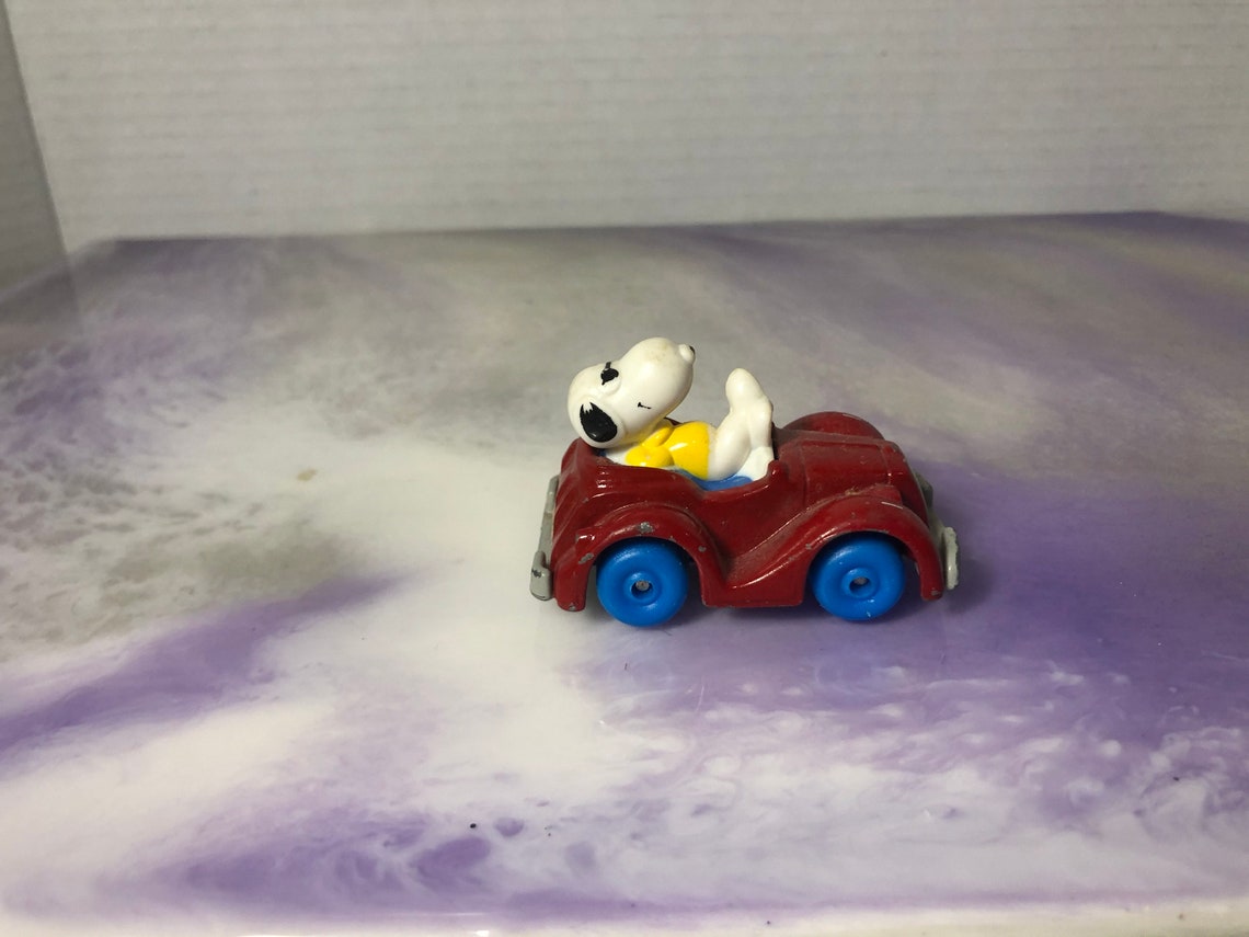 Vintage Peanuts Die Cast Toy Car Snoopy in Red Car Awesome - Etsy