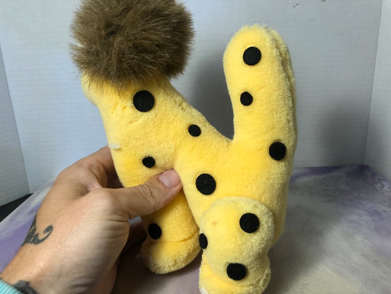 Alpha Critters Letter N Vintage Plush 8 80's - Etsy