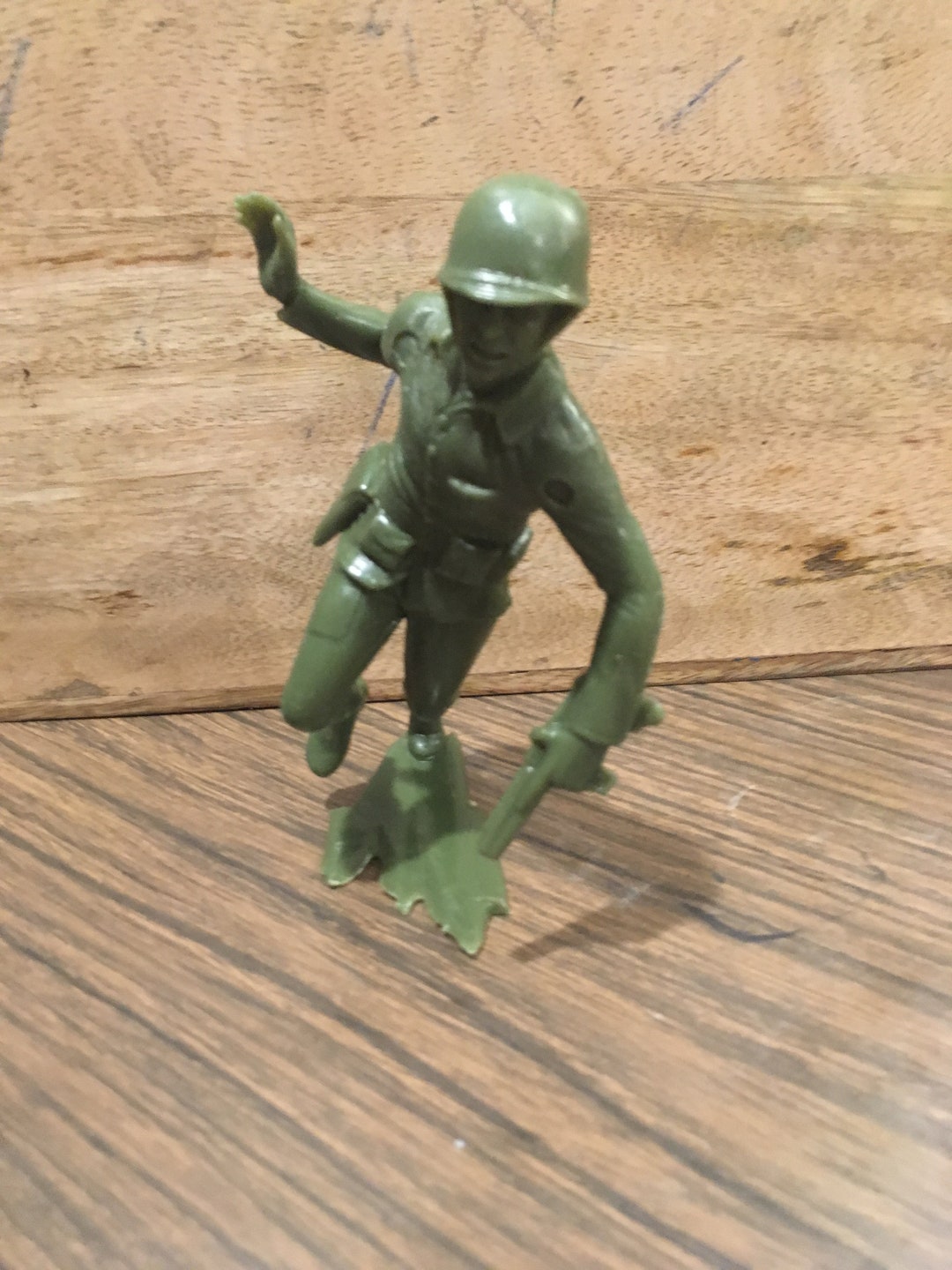 Vintage Louis Marx 6" Army Man World War Styled Plastic Toy Figure ...