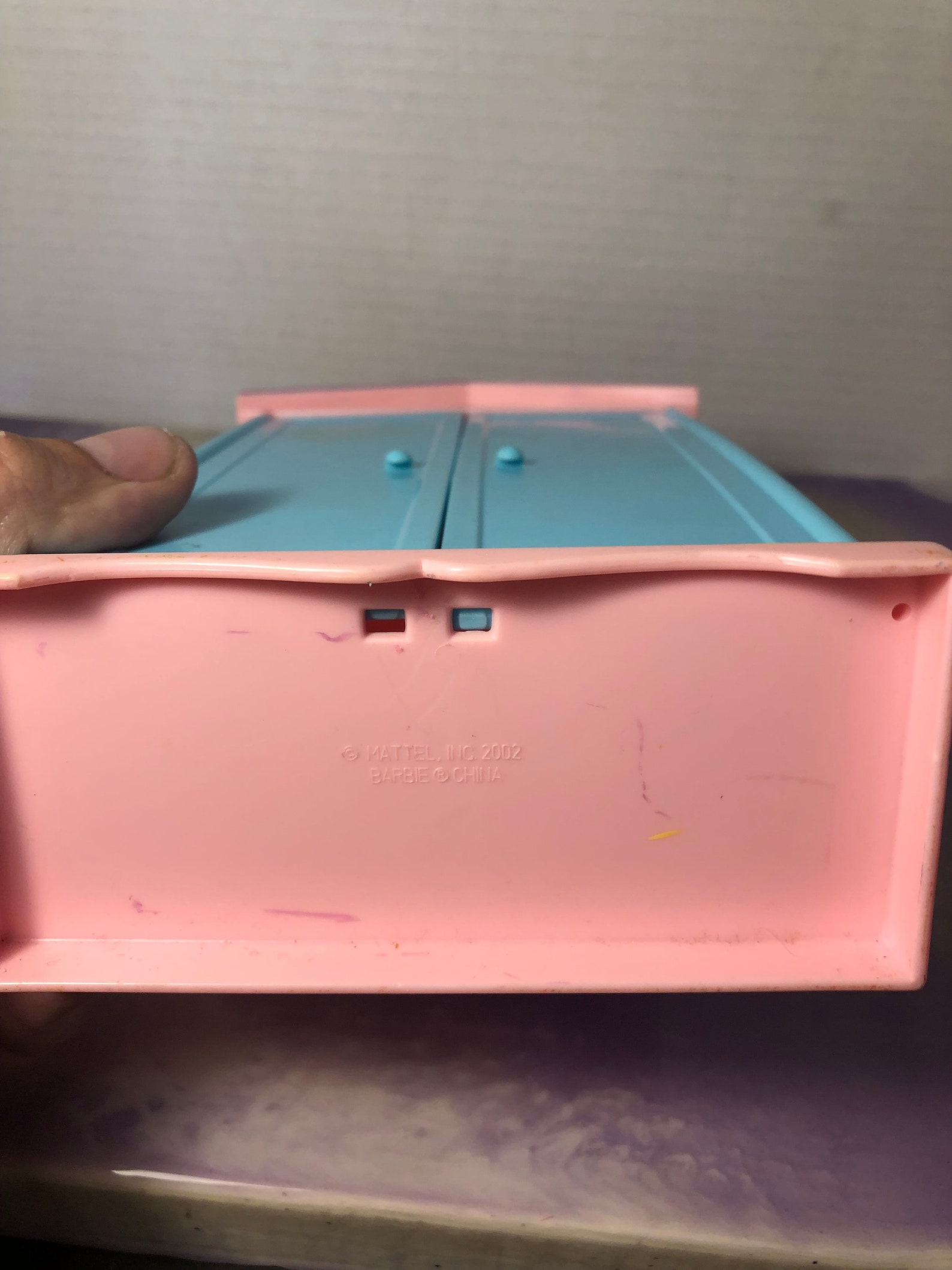 Vintage 90's Barbie Accessory Pink and Blue Wardrobe - Etsy