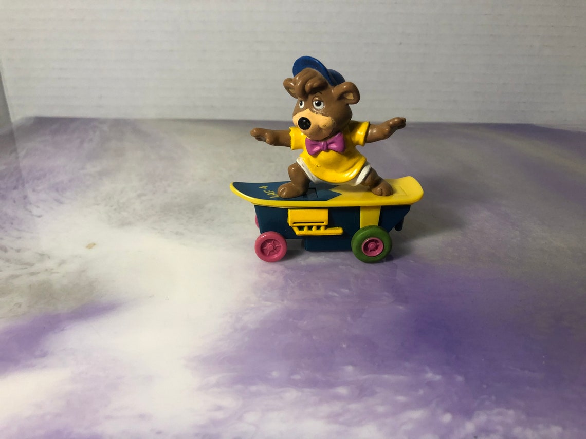 Vintage 1990's Hanna Barbera Boo Boo Bear on Skateboard | Etsy