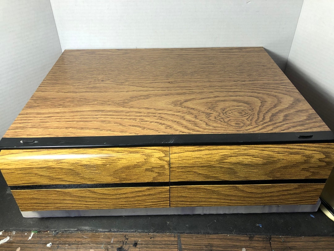 Vintage Wooden Retro VHS Holder - Rare Vintage 70's Themed Wood Panel ...