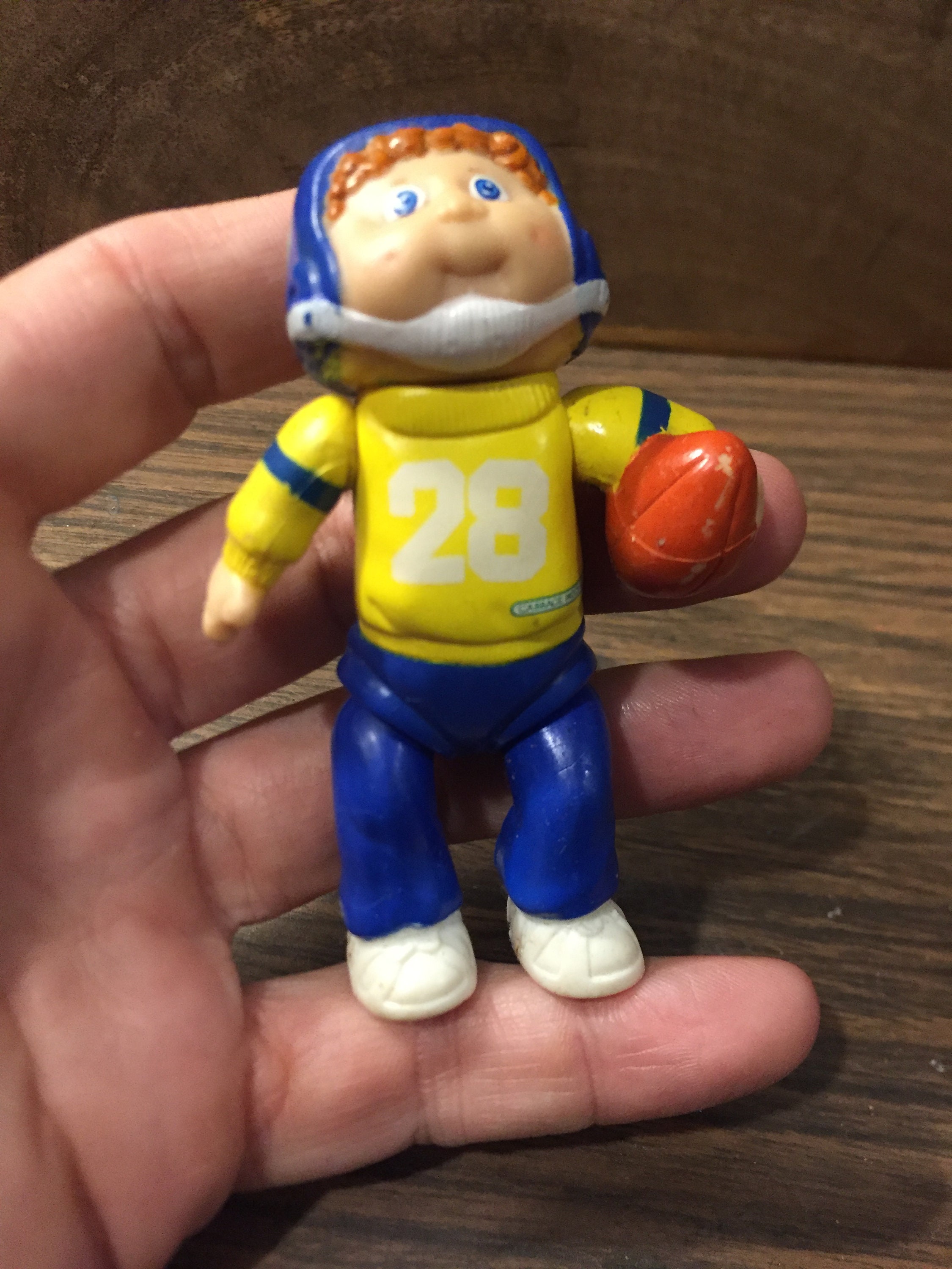 Vintage 1984 Cabbage Patch Boy PVC Figure Football Player Quarterback ...