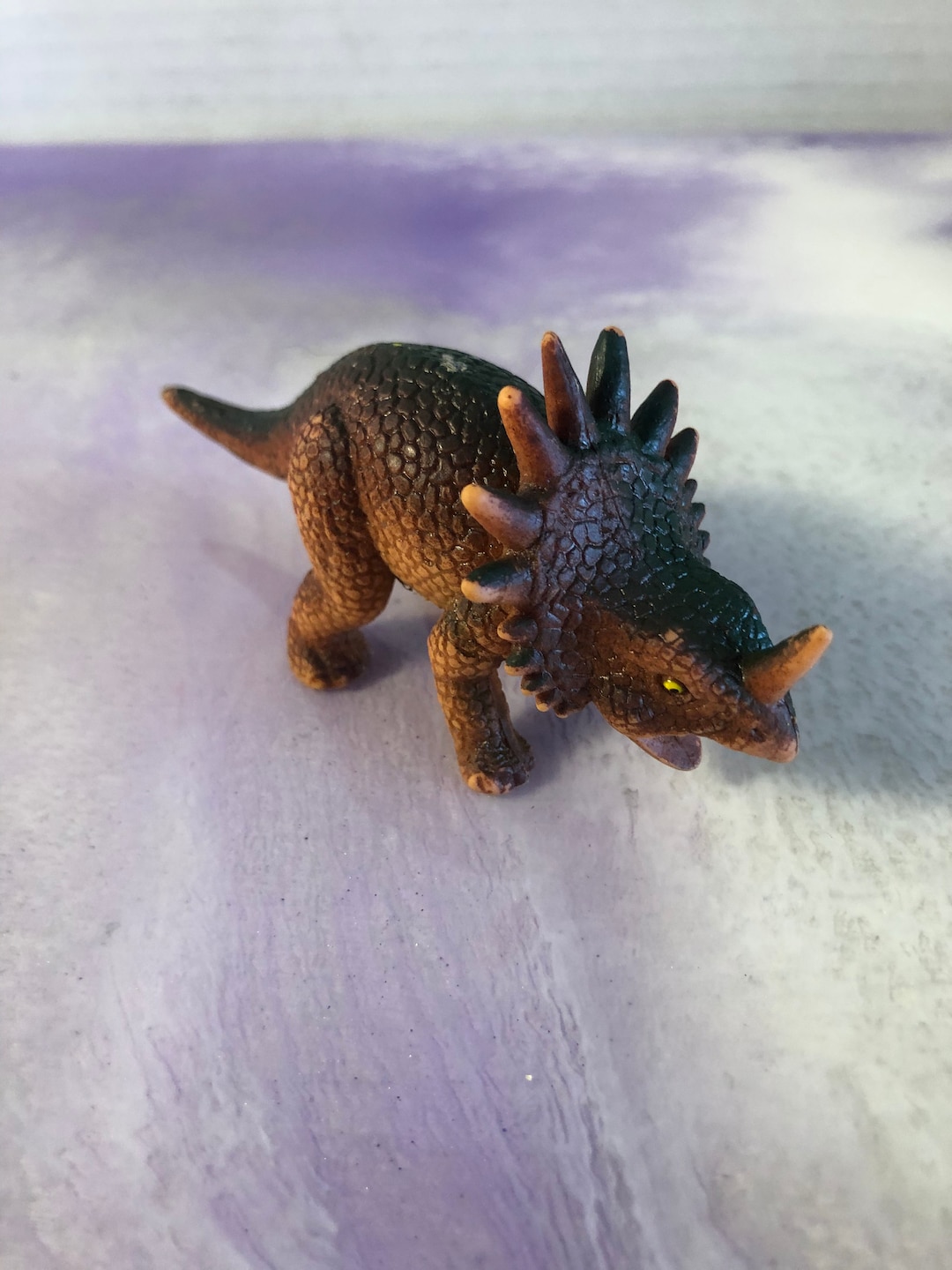Vintage Dinosaur Toy Rubber Styracosaurus 4” - Rare Vintage Plastic ...