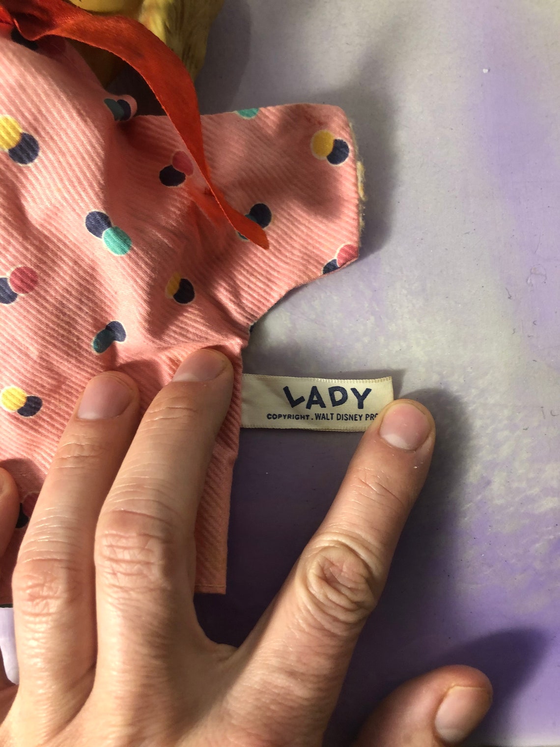 Vintage 1950's Disney Lady and the Tramp LADY Hand Puppet - Etsy