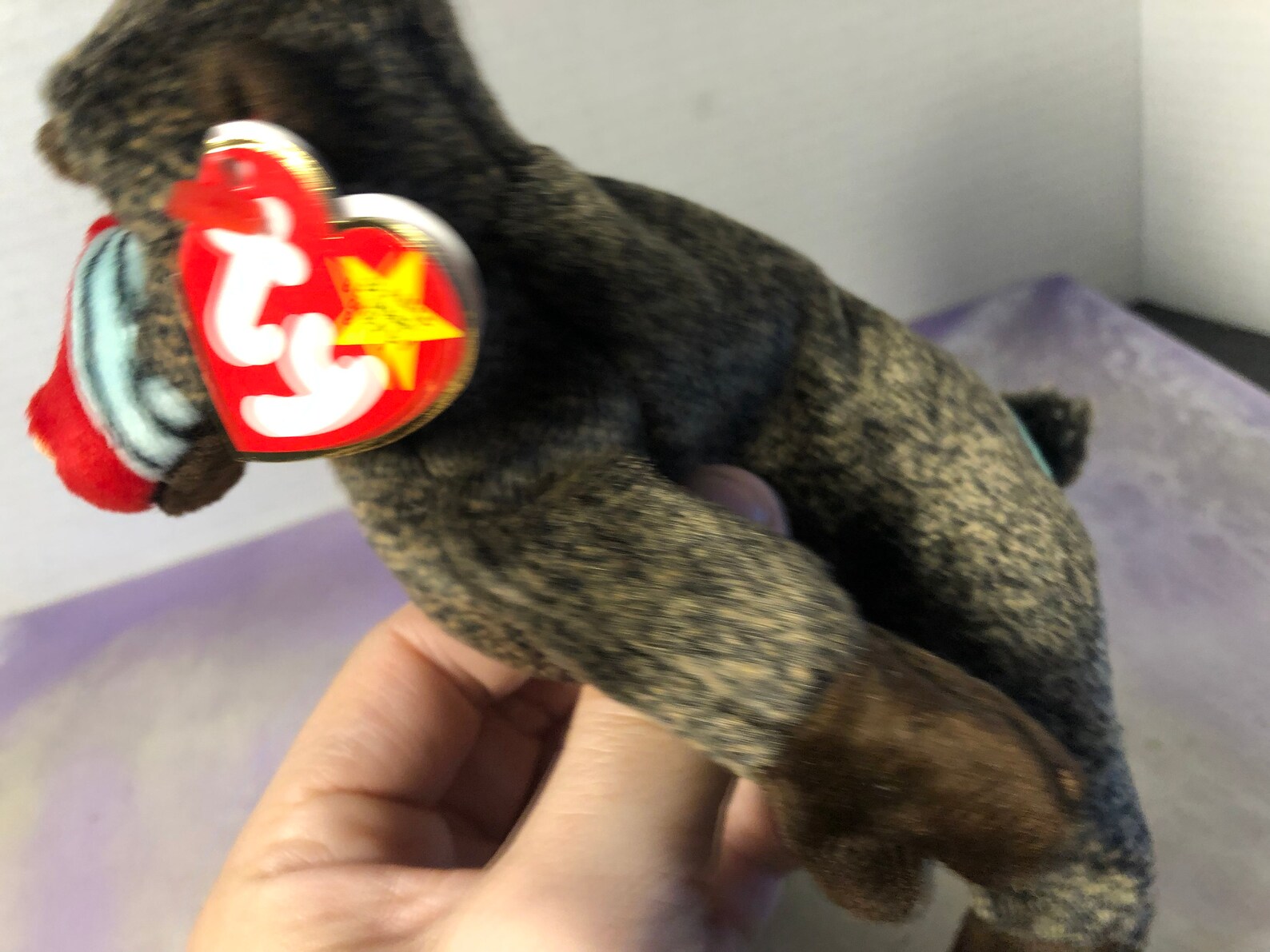 Vintage Ty Teenie Beanie Babies Vintage Baboon Plush - CHEEKS Beanie ...