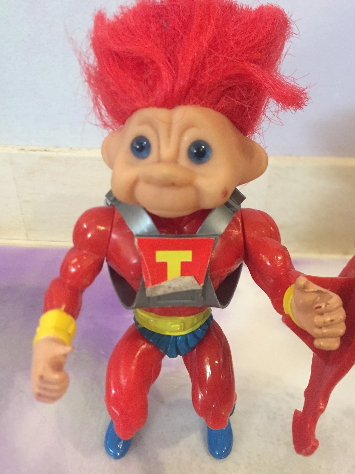 Vintage Troll Force Mighty Heroes Troll Doll Purple Hair - Etsy