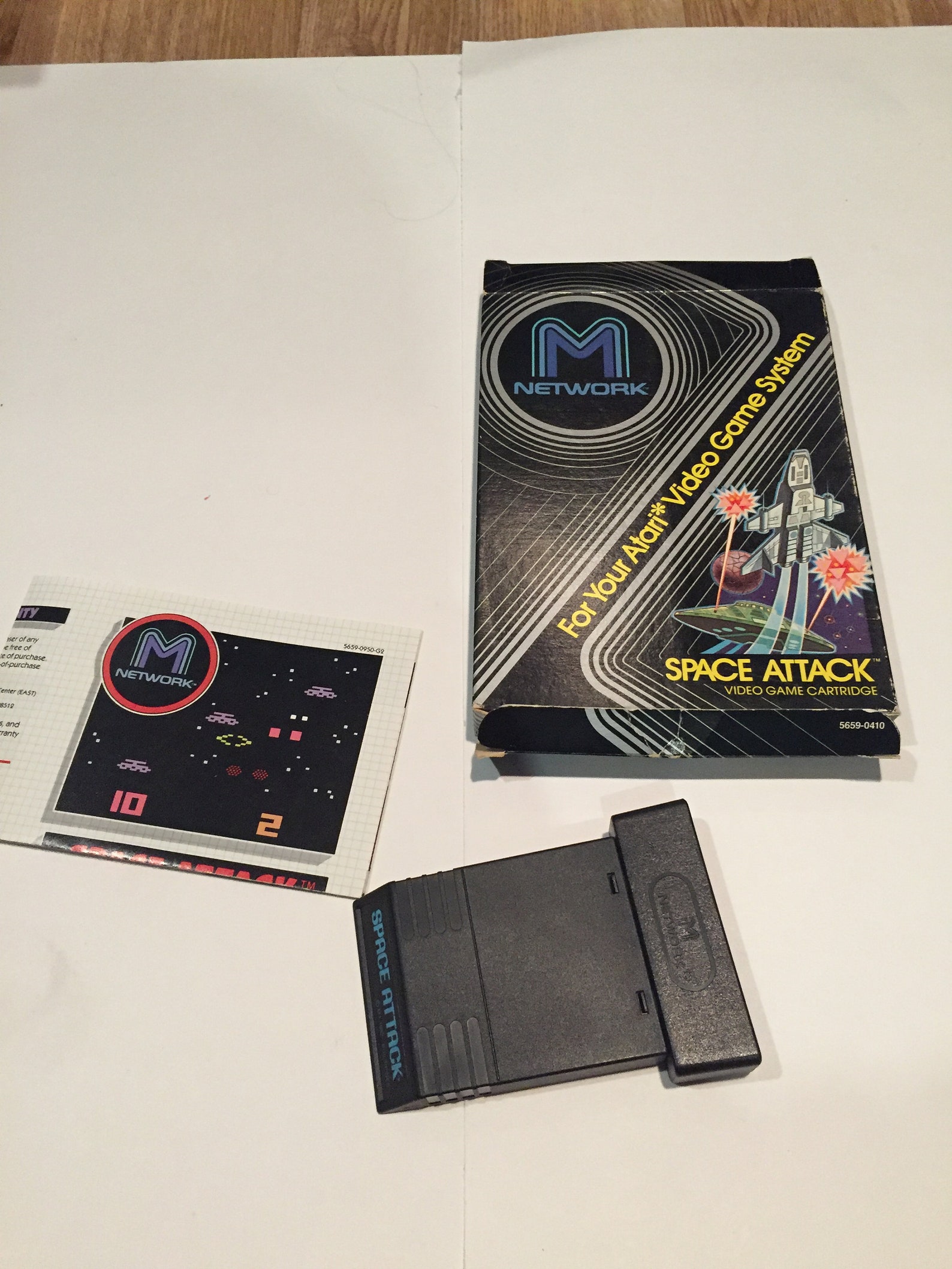 Vintage 1980s Atari Video Game System SPACE ATTACK Complete | Etsy