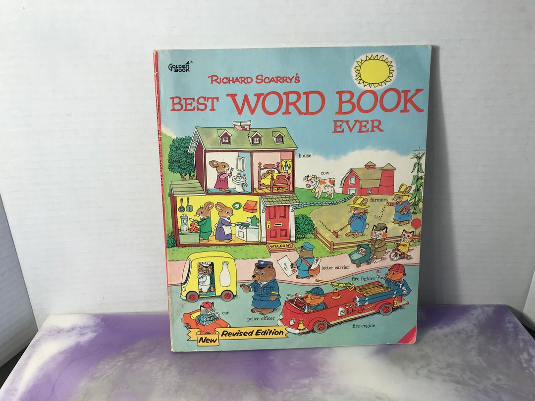 Vintage Golden Book Richard Scarry - Best Word Book Ever - Vintage ...
