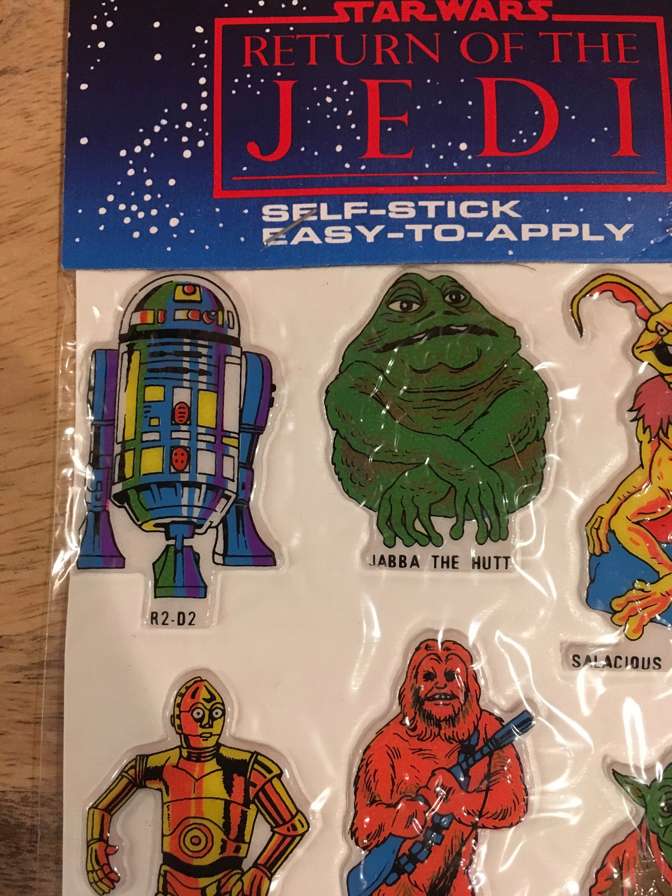 Vintage Star Wars Return of the Jedi Puffy Stickers R2D2 / | Etsy