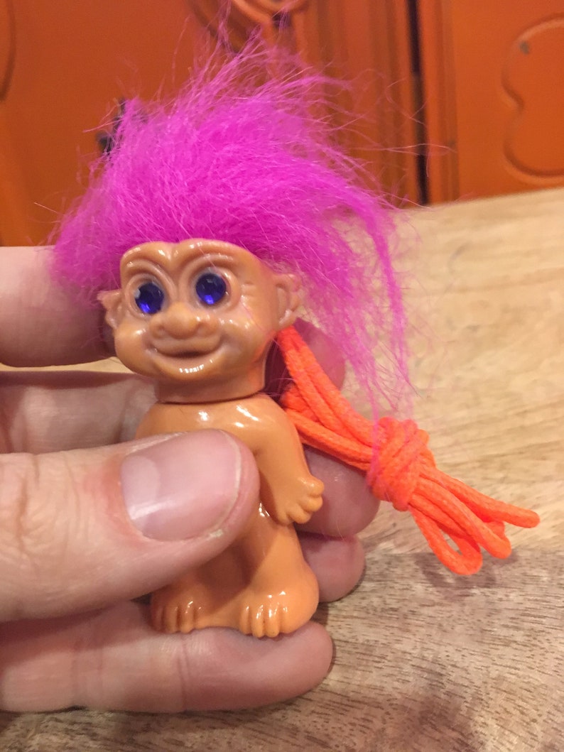 Vintage Troll Doll Purple Hair Holds Bubbles Troll Vintage - Etsy