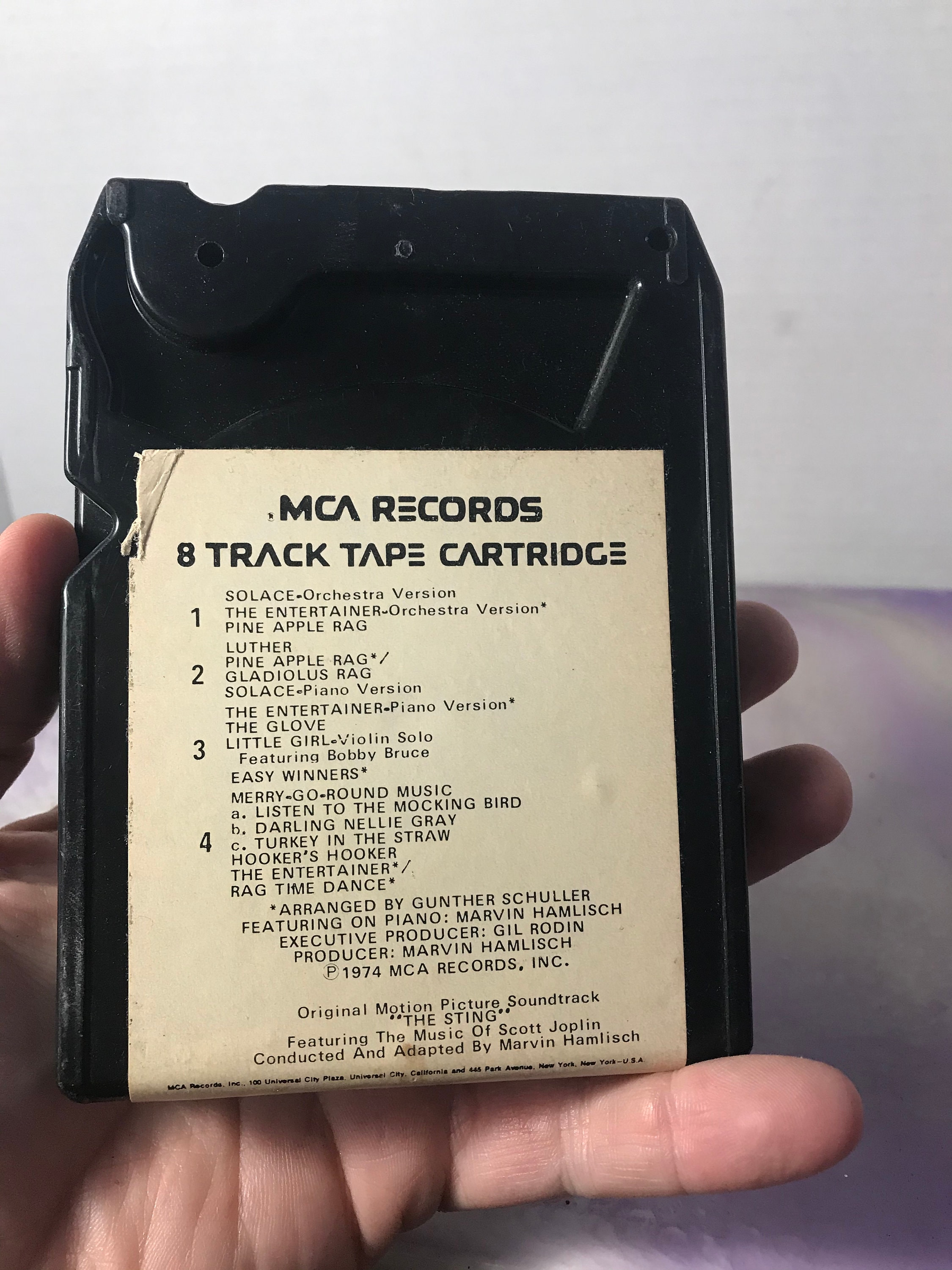 Vintage 8 Track Cassette / Cartridge - THE STING Soundtrack - Rare ...