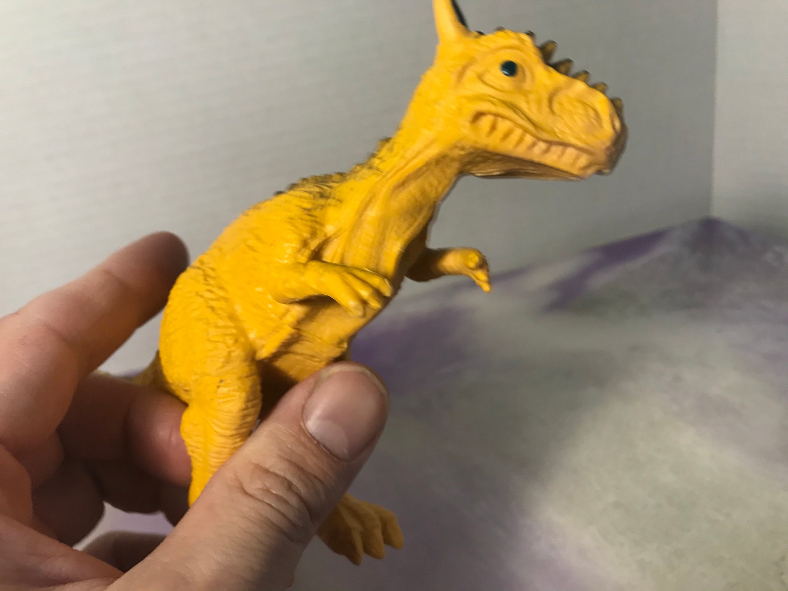 Vintage Yellow and Black CARNOTAURUS PVC Cake Topper / Figure - Etsy