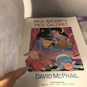 Vintage Scholastic - Pigs Aplenty Pigs Galore- David Mcphail ...