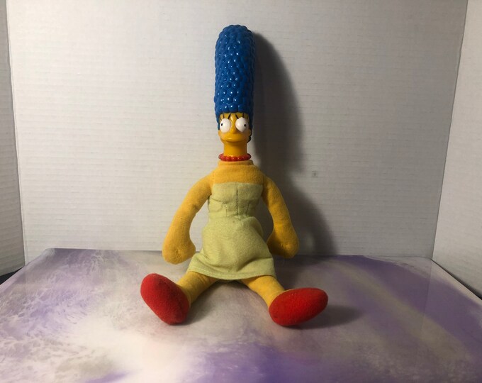 Vintage Simpsons Marge Simpson Plush Doll Stuffed Animal Rare Vintage ...