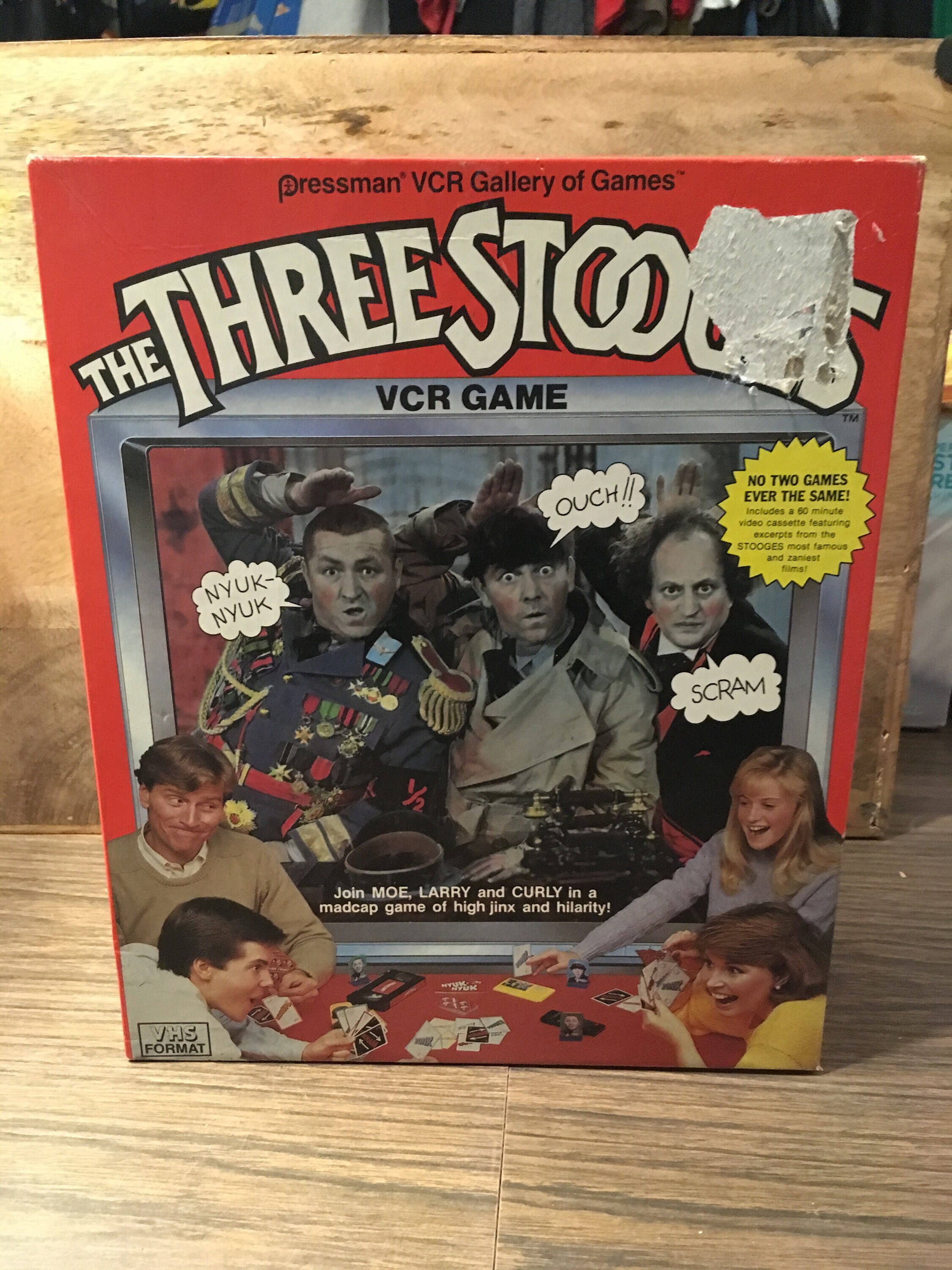 The Three Stooges Pressman VCR Game Unplayed 100% Complete | Etsy