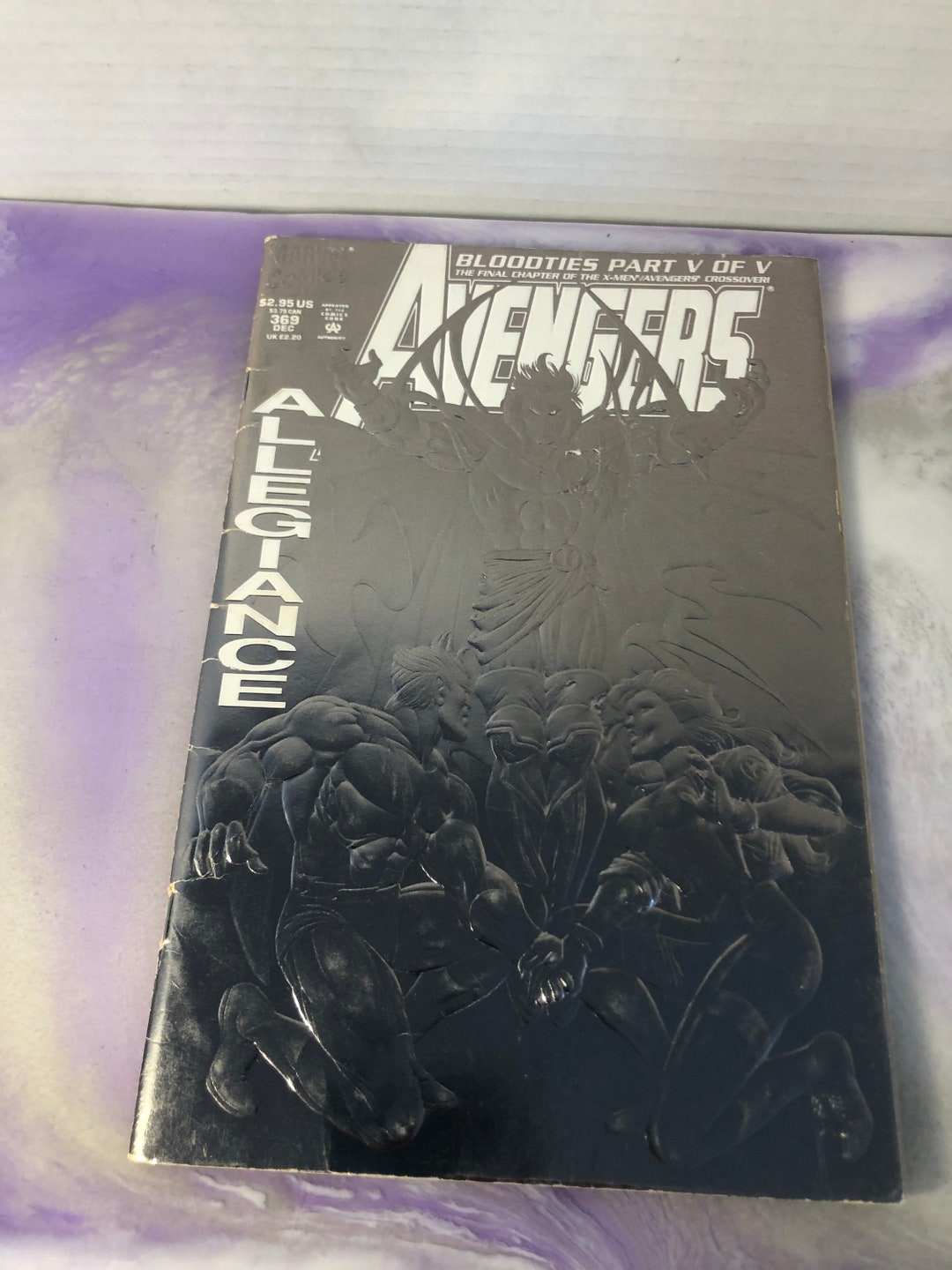 Vintage Marvel Comics Avengers #369 - Rare Vintage Marvel Comics 90's X ...