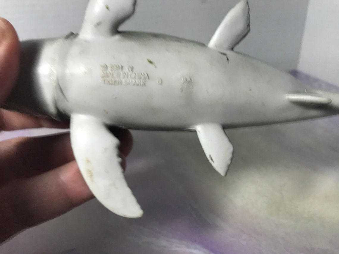 Vintage Made in China TIGER Shark PVC Plastic Shark Figure - Etsy