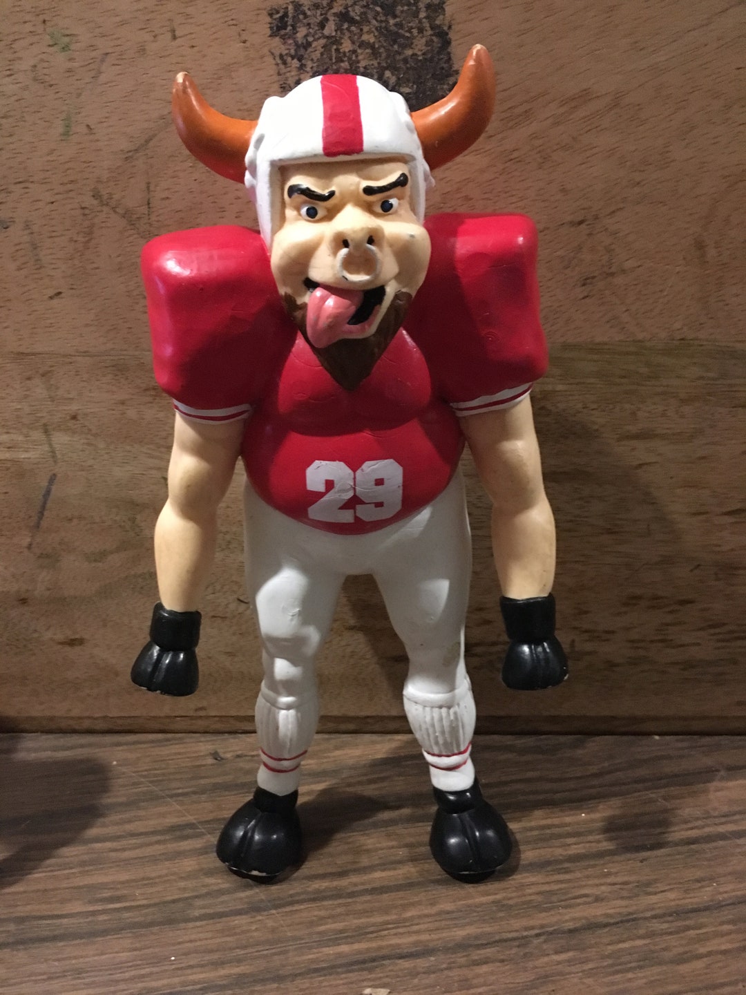 1986 Vintage HG Toy SPORTFREAKS Large PVC Figure Ox Football - Vintage ...