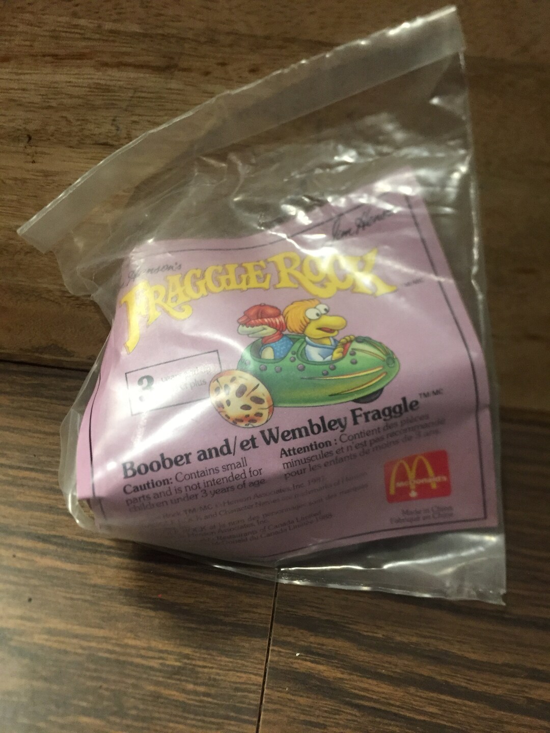 Vintage Mcdonald's Fraggle Rock Boober & Wembley Happy Meal Toy 1987 ...