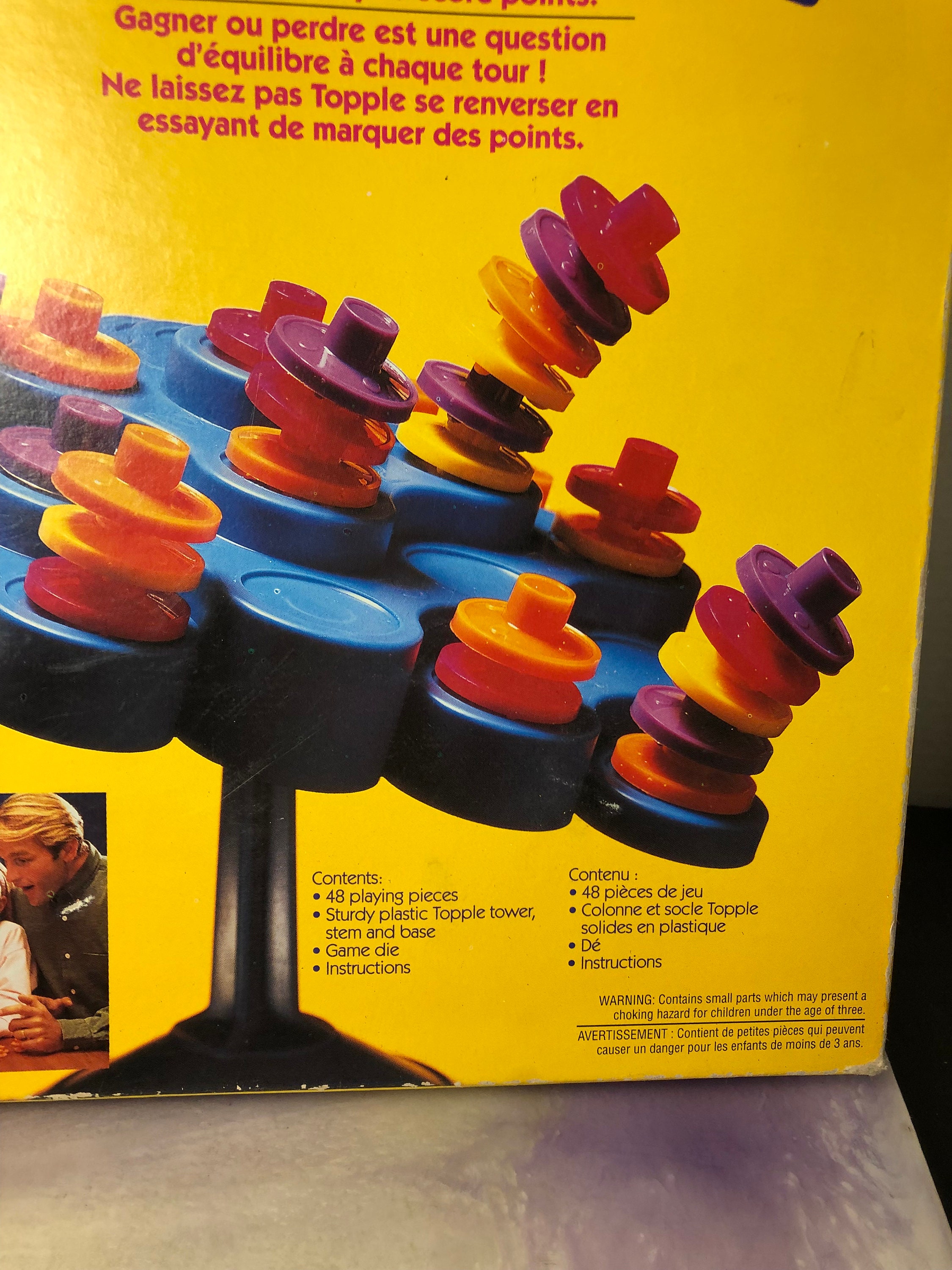 Vintage 80's TOPPLE Board Game - Playtoy Industries - Complete - Cool ...