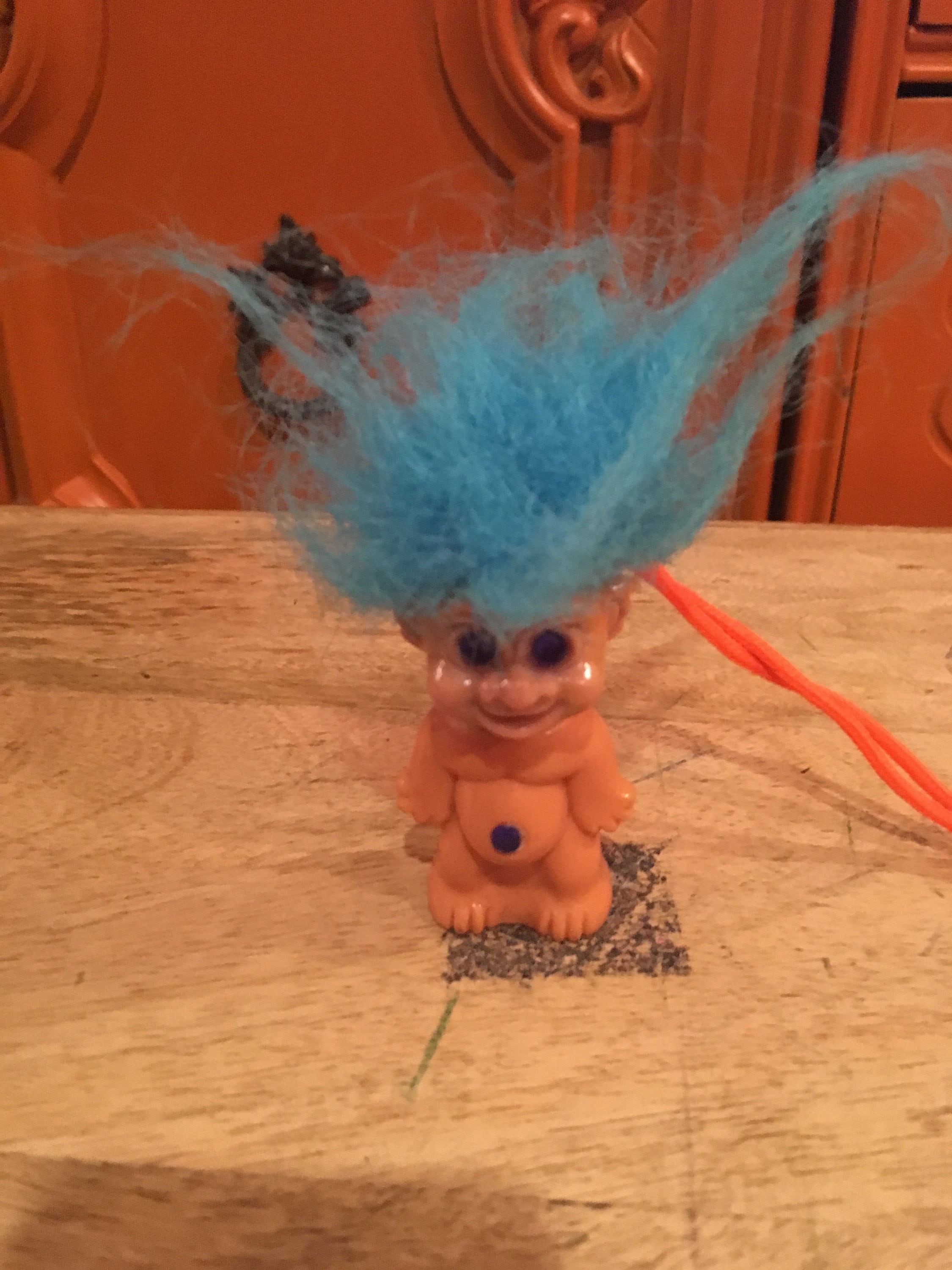 Vintage Troll Doll Blue Hair Holds Bubbles Troll Vintage - Etsy UK