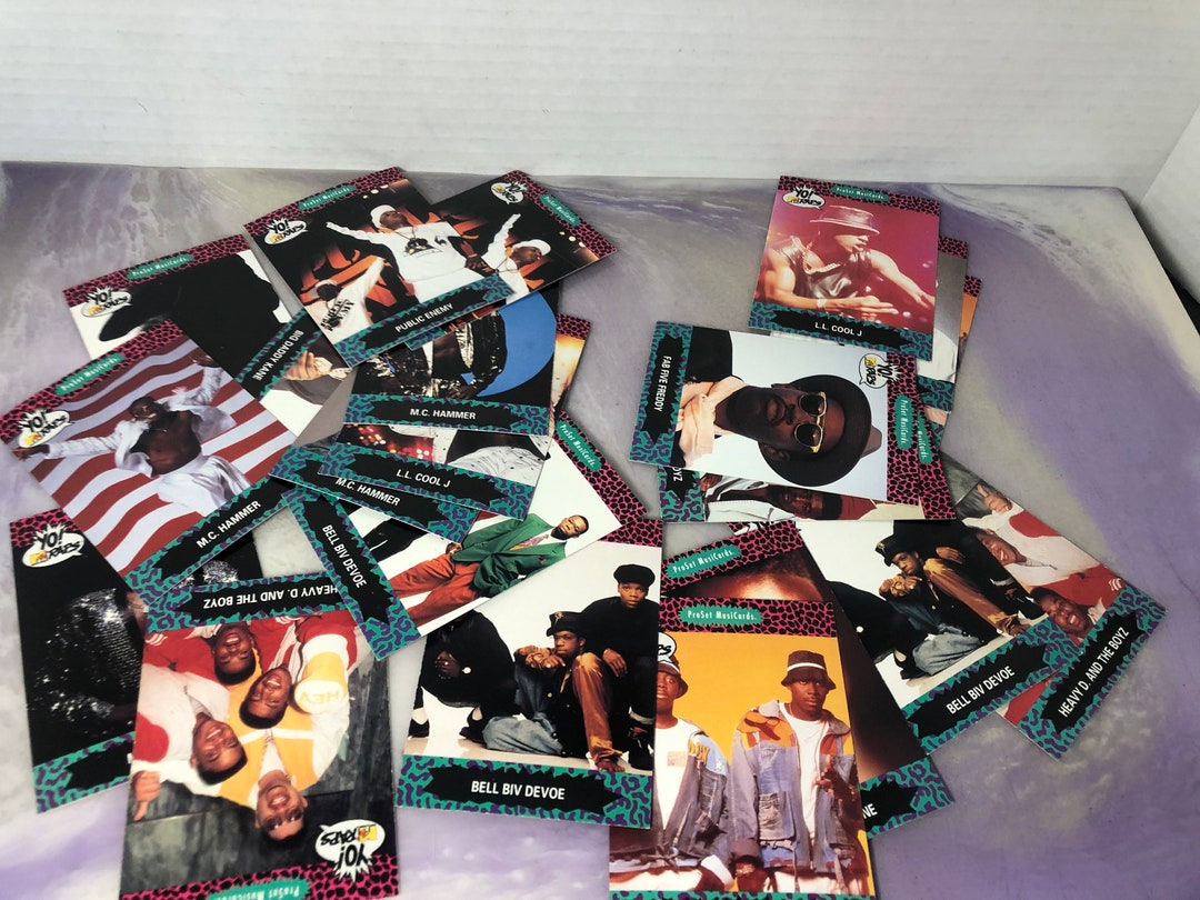 Vintage Yo MTV Raps Trading Cards 1990's Lot of 30cards Rare 90's ...