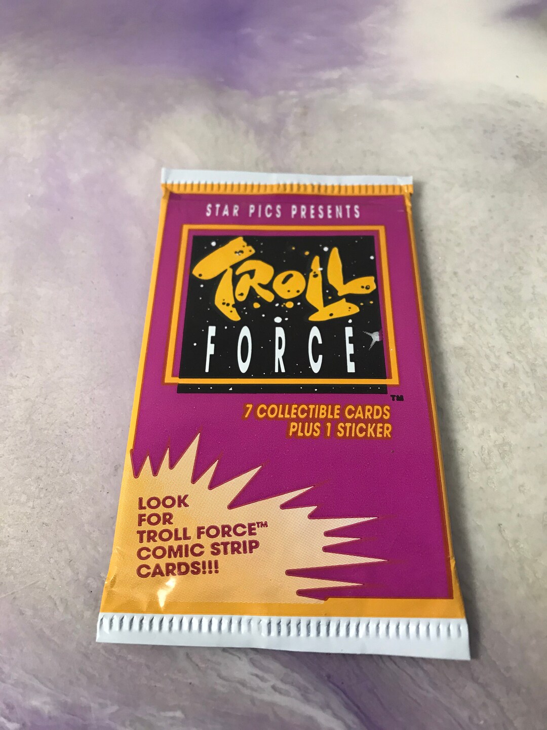 Vintage 1990's Troll Force Cartoon TV Show 1992 Trading Card Pack ...
