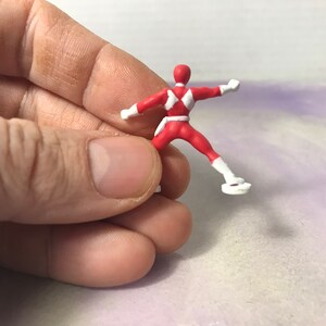 Vintage Red Power Ranger MMPR Mighty Morphing Power Rangers Mini Figure ...