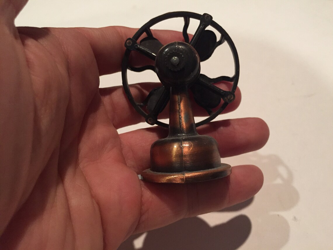 Vintage Die Cast Steel Fan Themed Pencil Sharpener Rare | Etsy