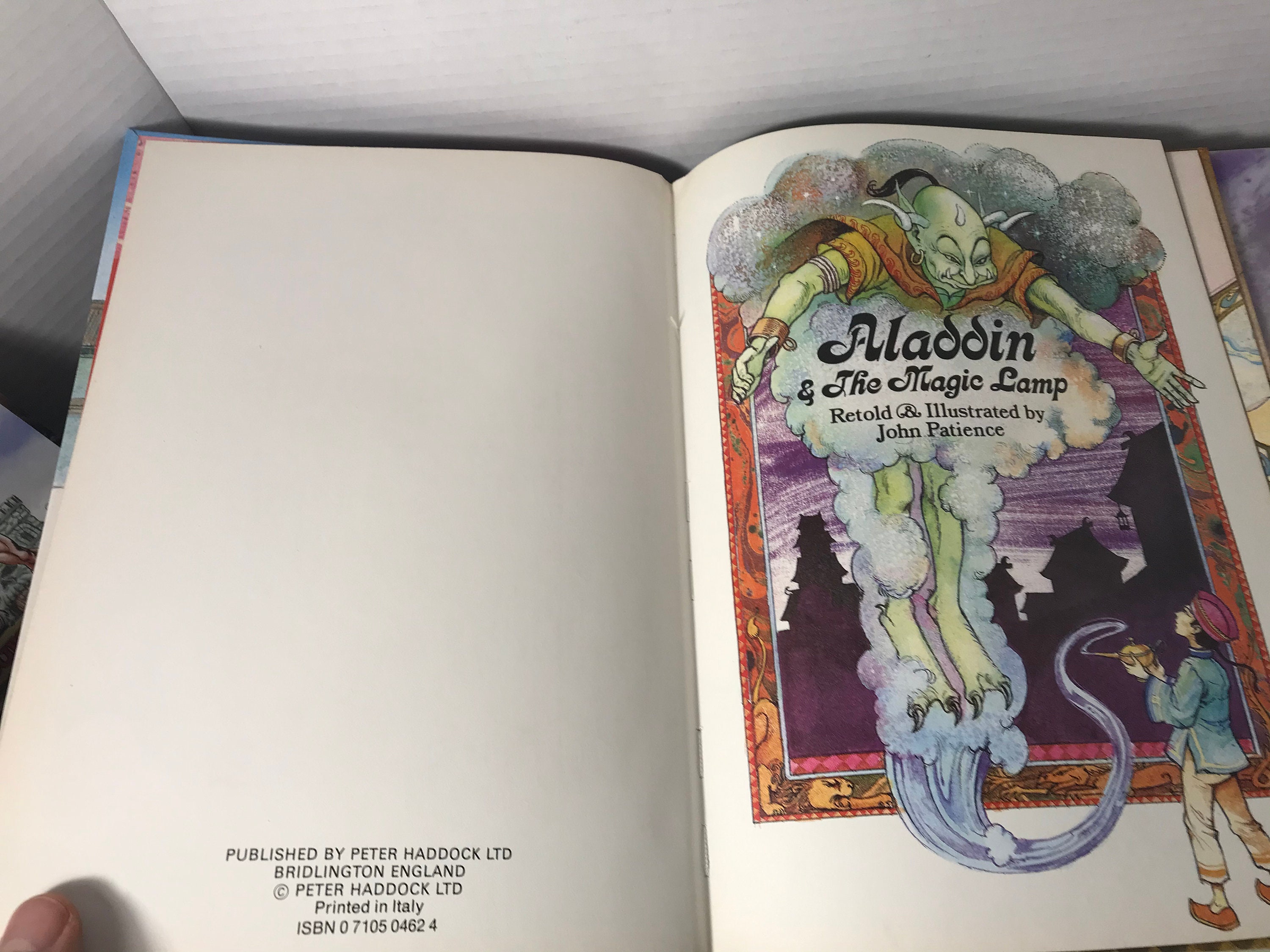 Vintage Aladdin and the Magic Lamp - Illustrated by John Patience ...