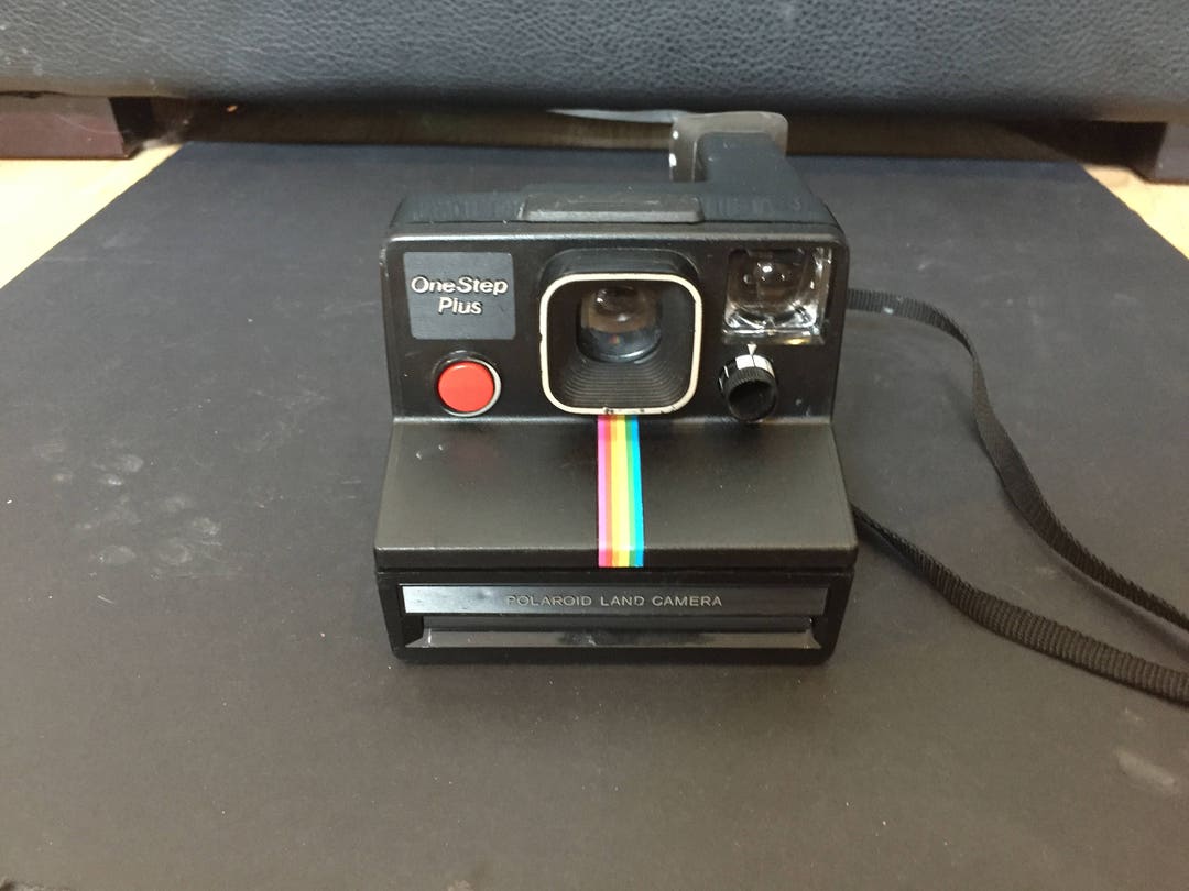 Vintage Rare Polaroid One Step SX-70 Black+ Rainbow Stripe Untested but ...