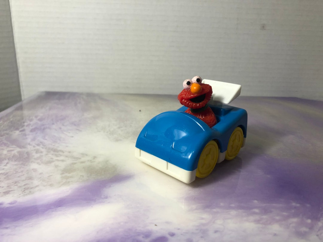 Vintage Sesame Street Tyco Elmo in Blue Car Figure Cake Topper - Etsy