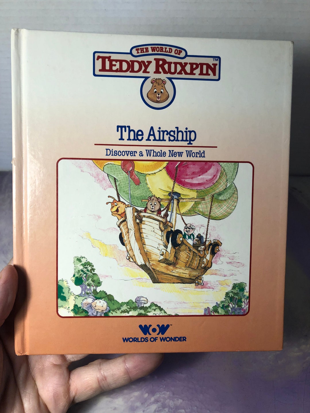 Vintage Teddy Ruxpin Book "the Airship" WOW 1985 - Kids Hardcover Teddy ...
