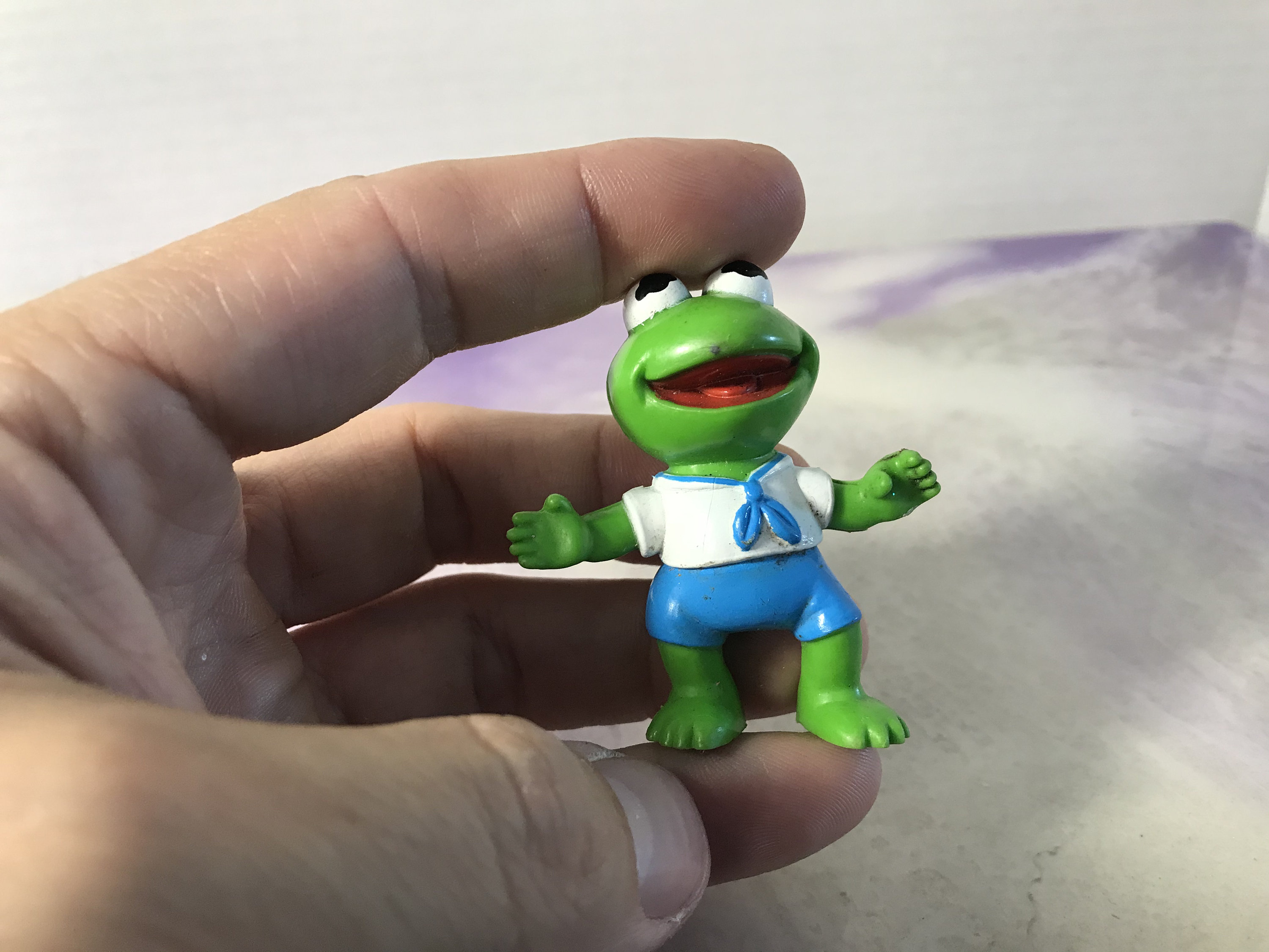 Vintage 1986 Muppet bebés Kermit la rana PVC figura pastel | Etsy