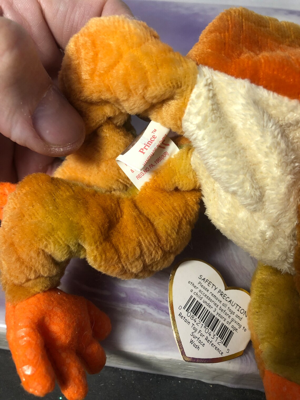 Vintage 2000 Ty Beanie Babies Frog PRINCE Vintage Bear Retired ...