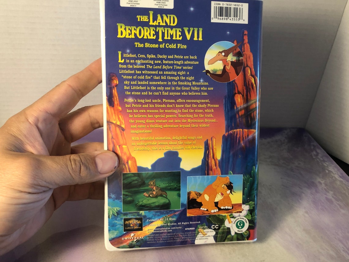 Vintage the Land Before Time VII 7 the Stone of Cold Fire - Etsy