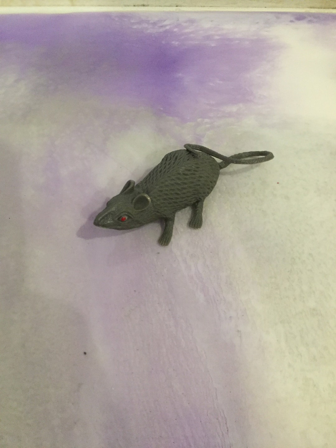 Vintage 1990s Grey Rat Cake Topper Made in China - Halloween Rat PVC ...