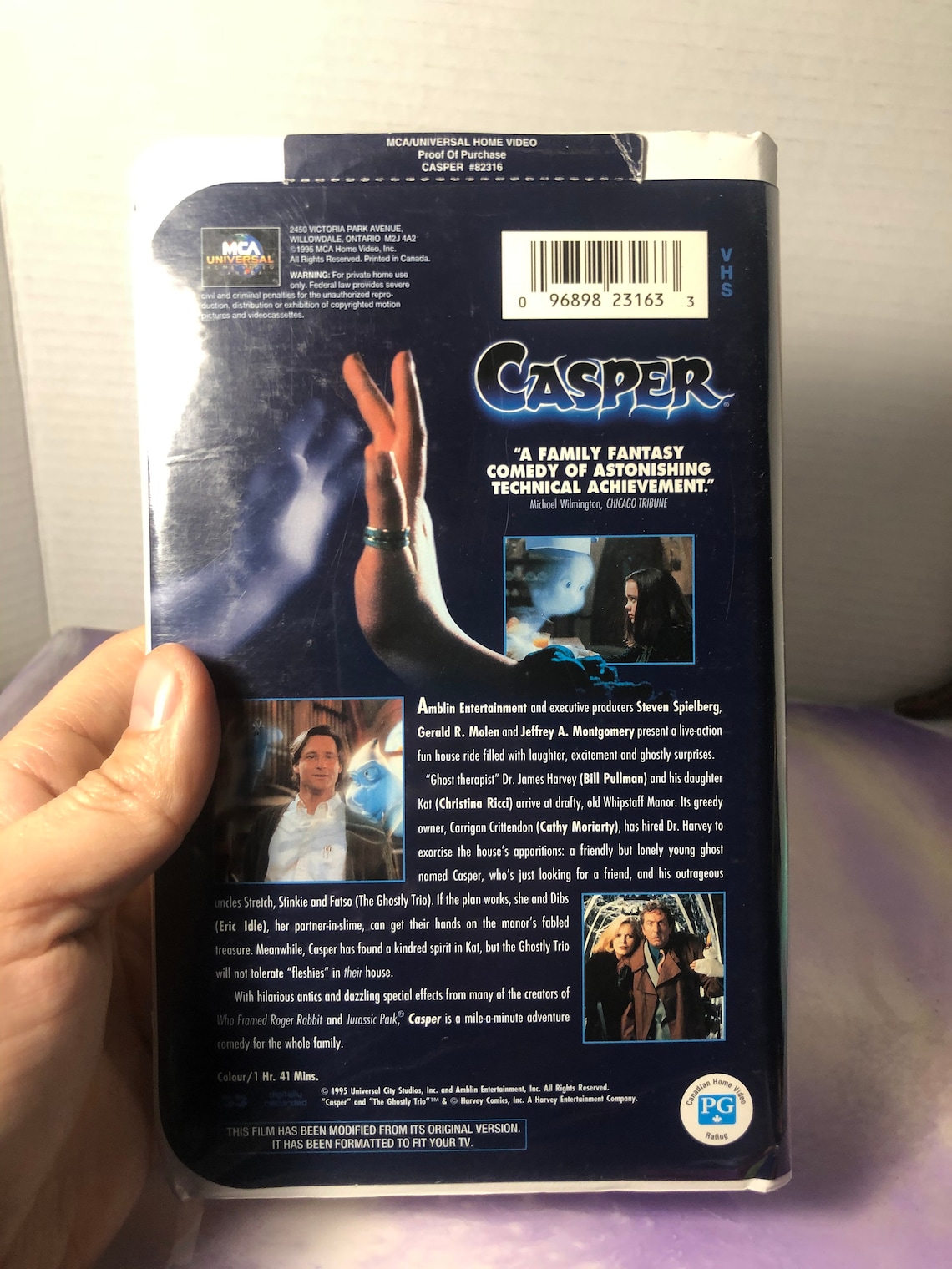 Vintage Casper the Movie VHS Cassette Tape Vintage | Etsy