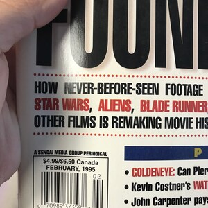 Vintage Rare Cinescape Magazine February 1995- Awesome Piece of ...