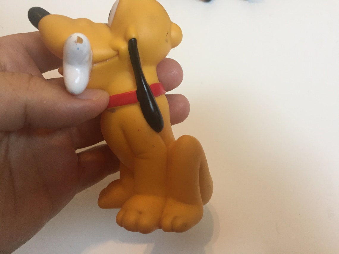 Vintage Pluto Vinyl Cake Topper Figure 4 Inches Tall Vinyl | Etsy