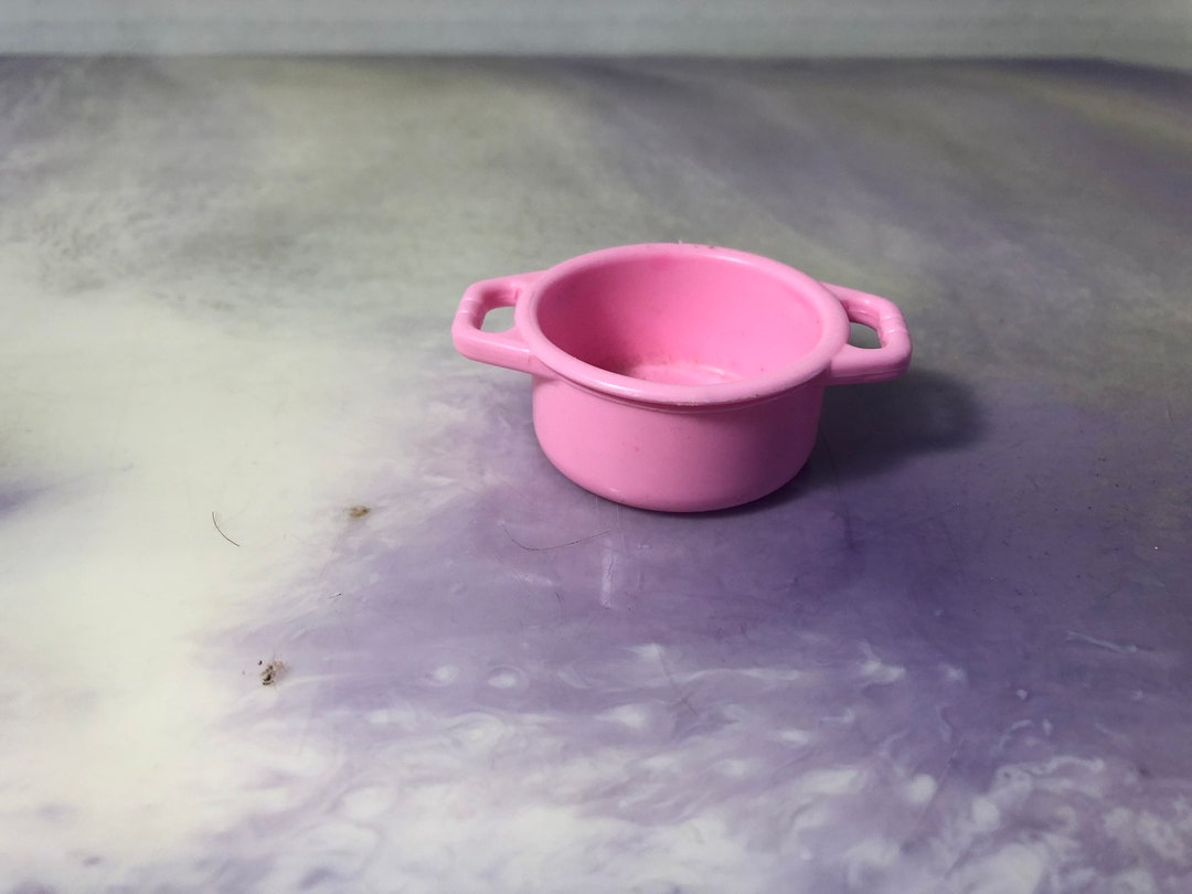 Vintage 90's Barbie Pink Cooking Pot - Barbie Playhouse Accessory ...