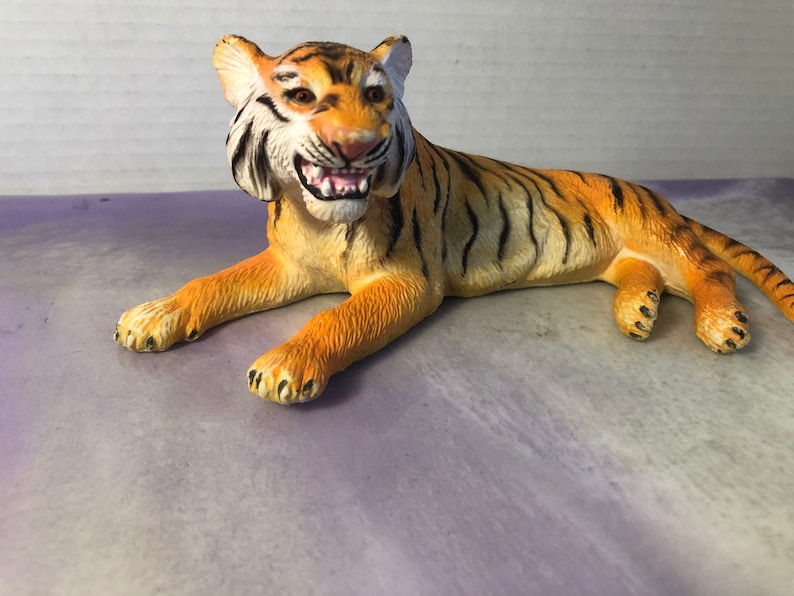 Vintage Made in China PVC Bengal Tiger Toy AAA Toys Large - Etsy