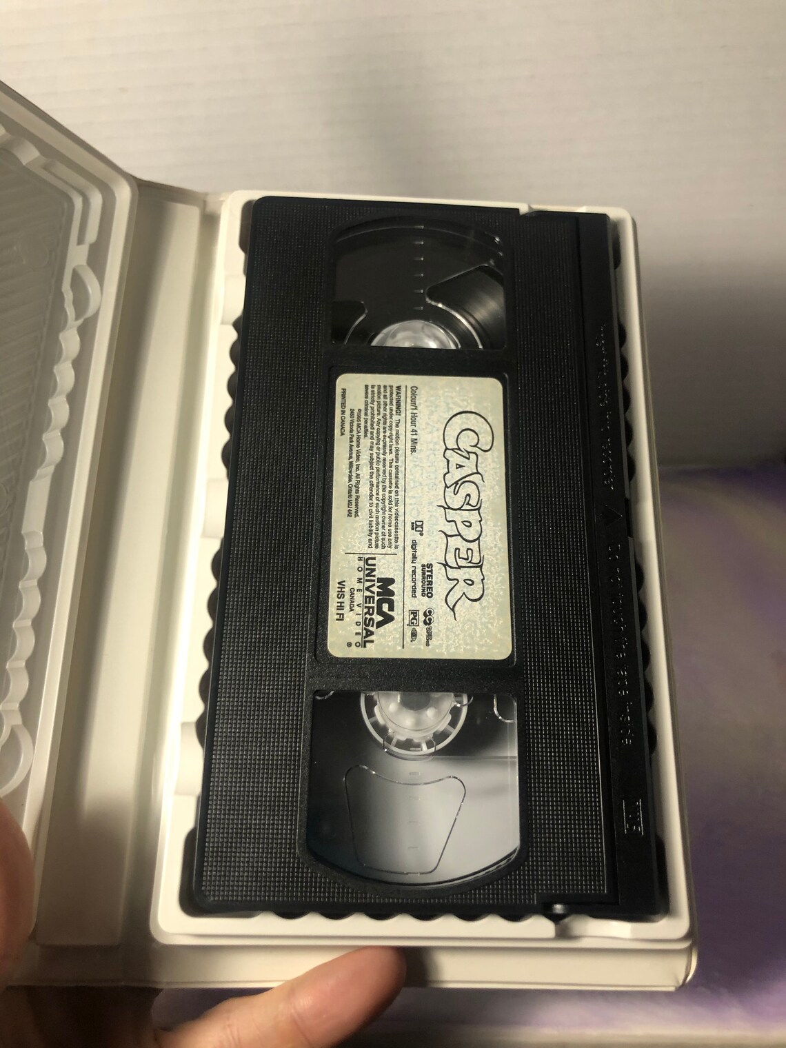 Vintage Casper the Movie VHS Cassette Tape Vintage | Etsy