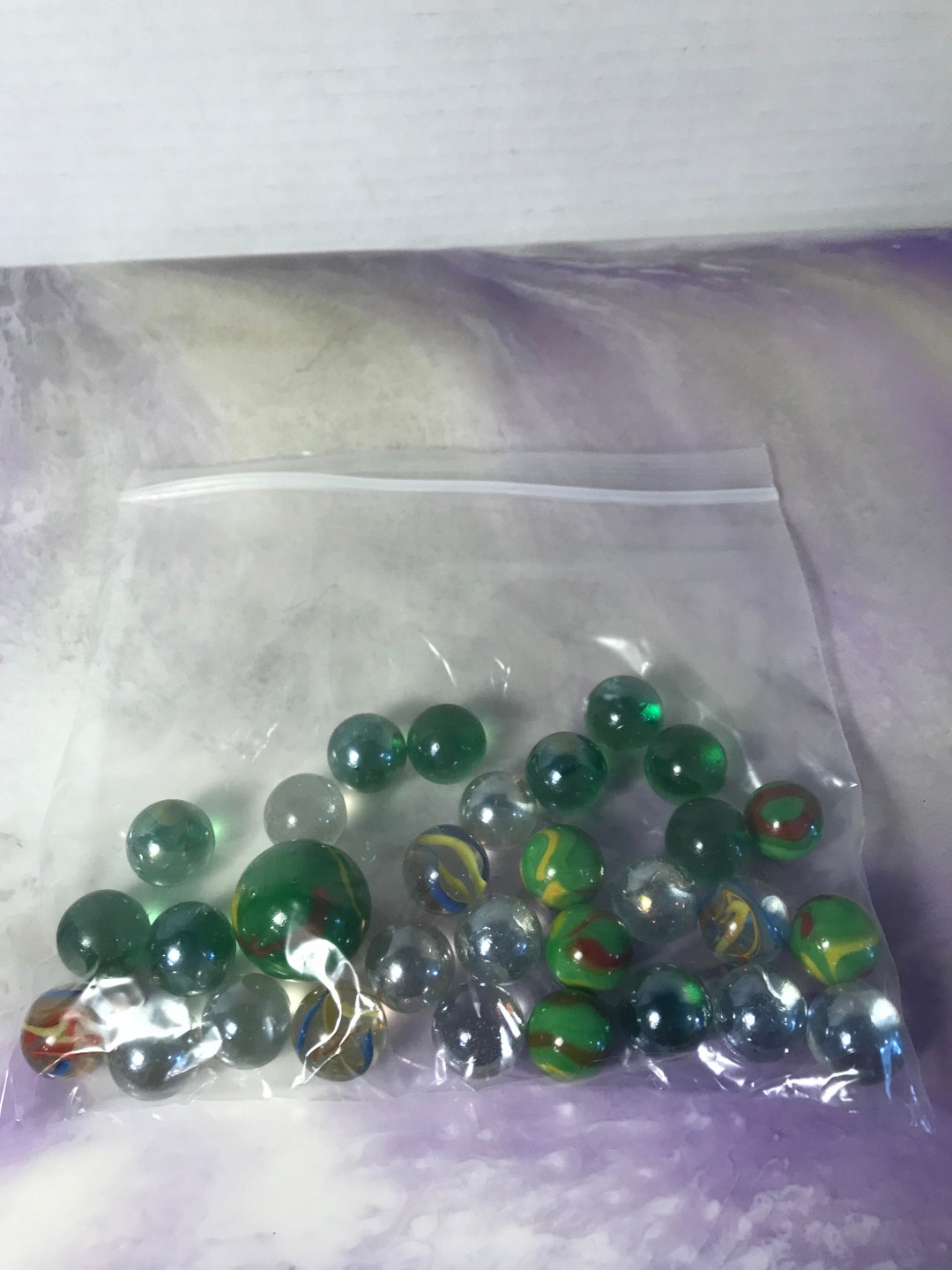 Lot of Rare Marbles - Lot of 30 Vintage Styled Glass Marbles 1980's ...
