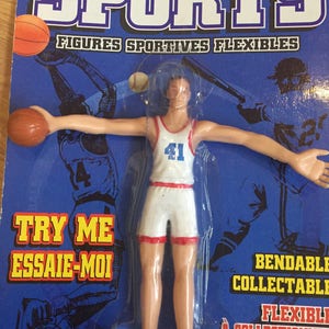 Vintage Rare CTG Bendy Sports Basketball Player #41 Vintage Bendable ...