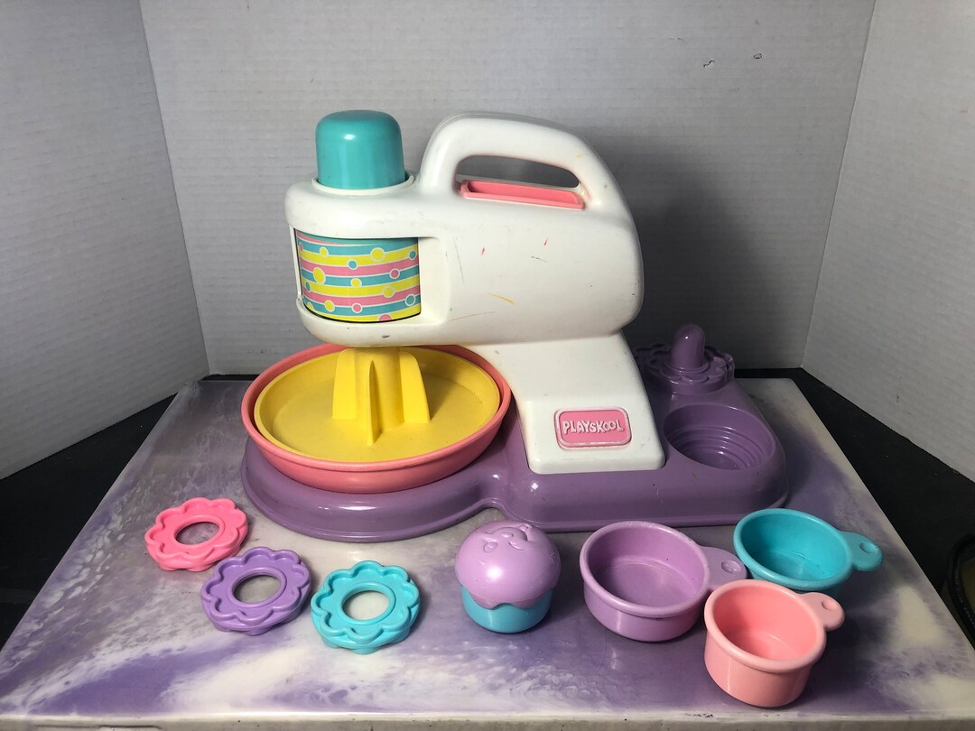 Vintage Playskool Pretend Play - Cookie / Mixer Kitchen Toy Set ...