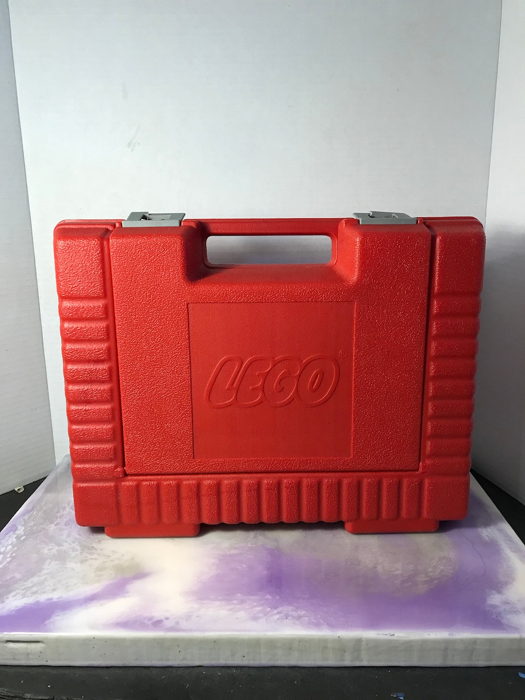 Vintage Rare Lego Red Plastic Storage Case 1985 Hundreds of Pieces ...