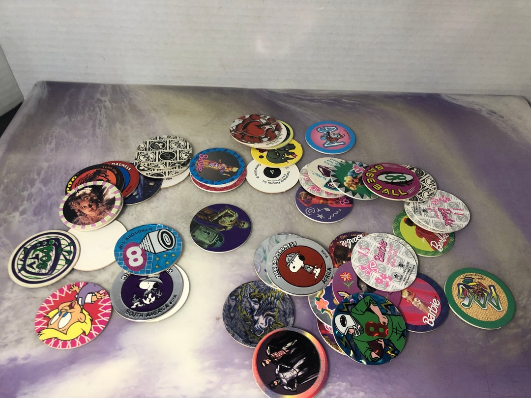 Vintage Pogs - Mixed Lot of Pogs - Vintage 90's Collectible Piece of ...